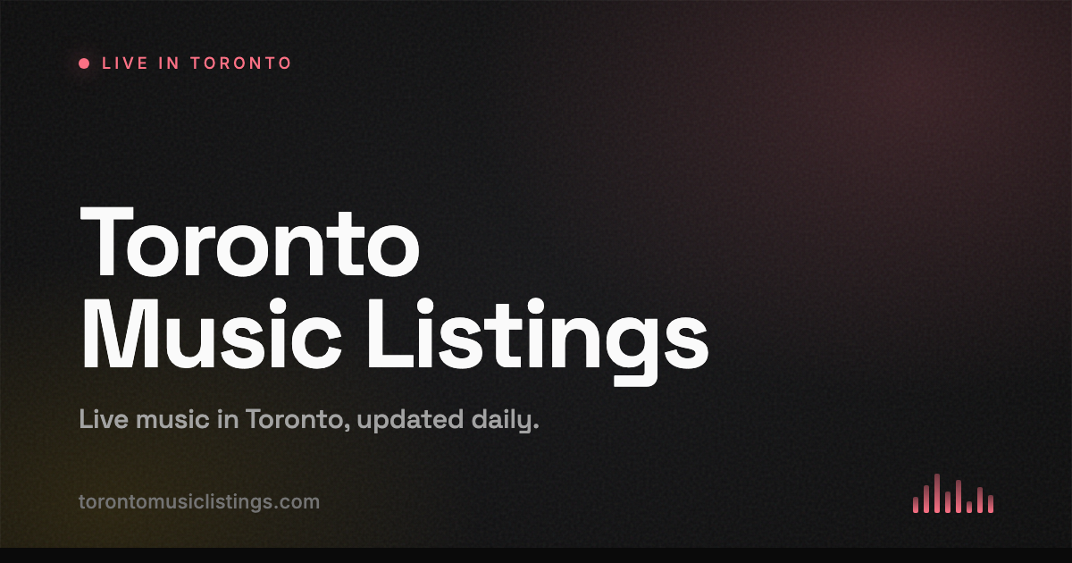 Toronto Music Listings · Drake Underground